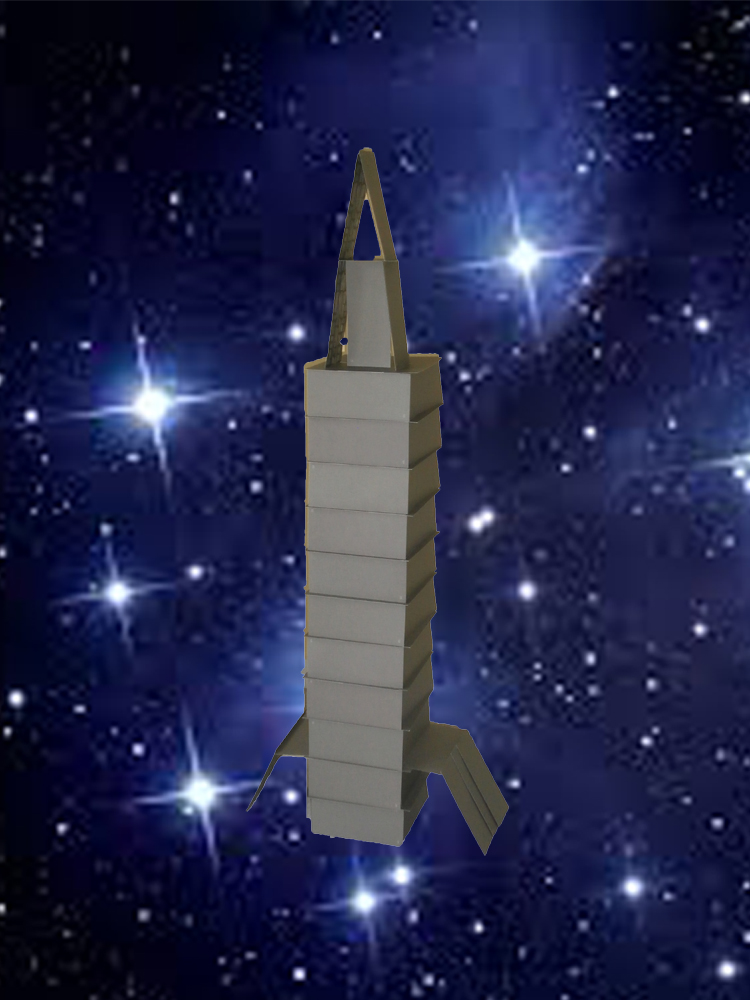 How to Build a Rocket Ship Card Tower – Kardtects Building Cards